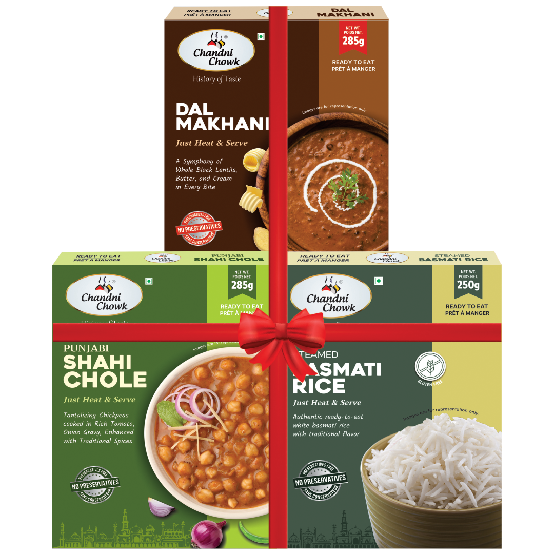 Dal Makhani & Shahi Chole with Basmati Rice – CHANDNI CHOWK FOODS